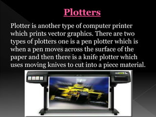 Graphics Output Hardware Devices | PPTX
