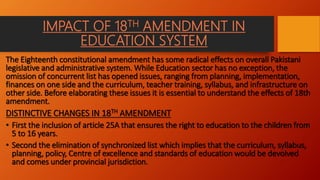 EDUCATION SYSTEM IN PAKISTAN | PPTX