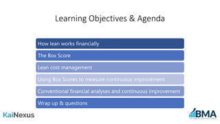 Connecting Continuous Improvement to the Bottom Line | PDF