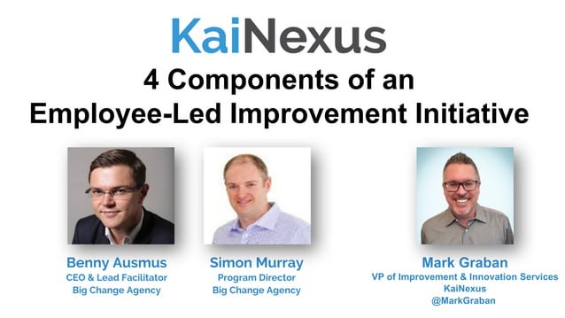 The 4 Components of an Employee-Led Lean Initiative | PPT