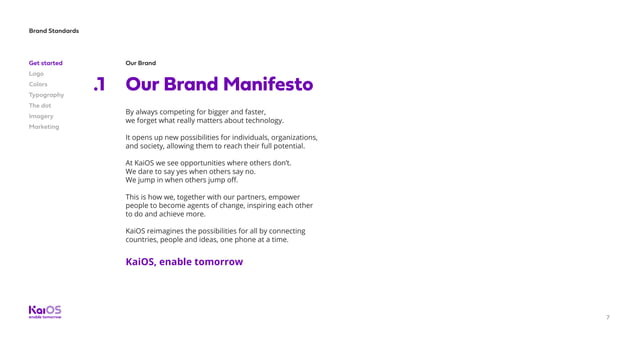 Kai os brand standards | PPT