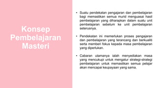 Pembelajaran Masteri | PPTX