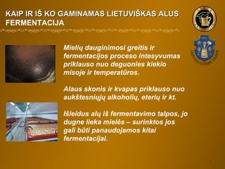 Kaip gaminamas lietuviškas alus 2 | PPT