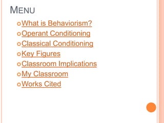 Behaviorism Powerpoint | PPTX