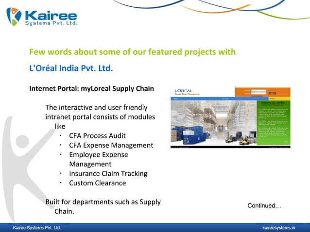 Kairee systems at a glance | PPT
