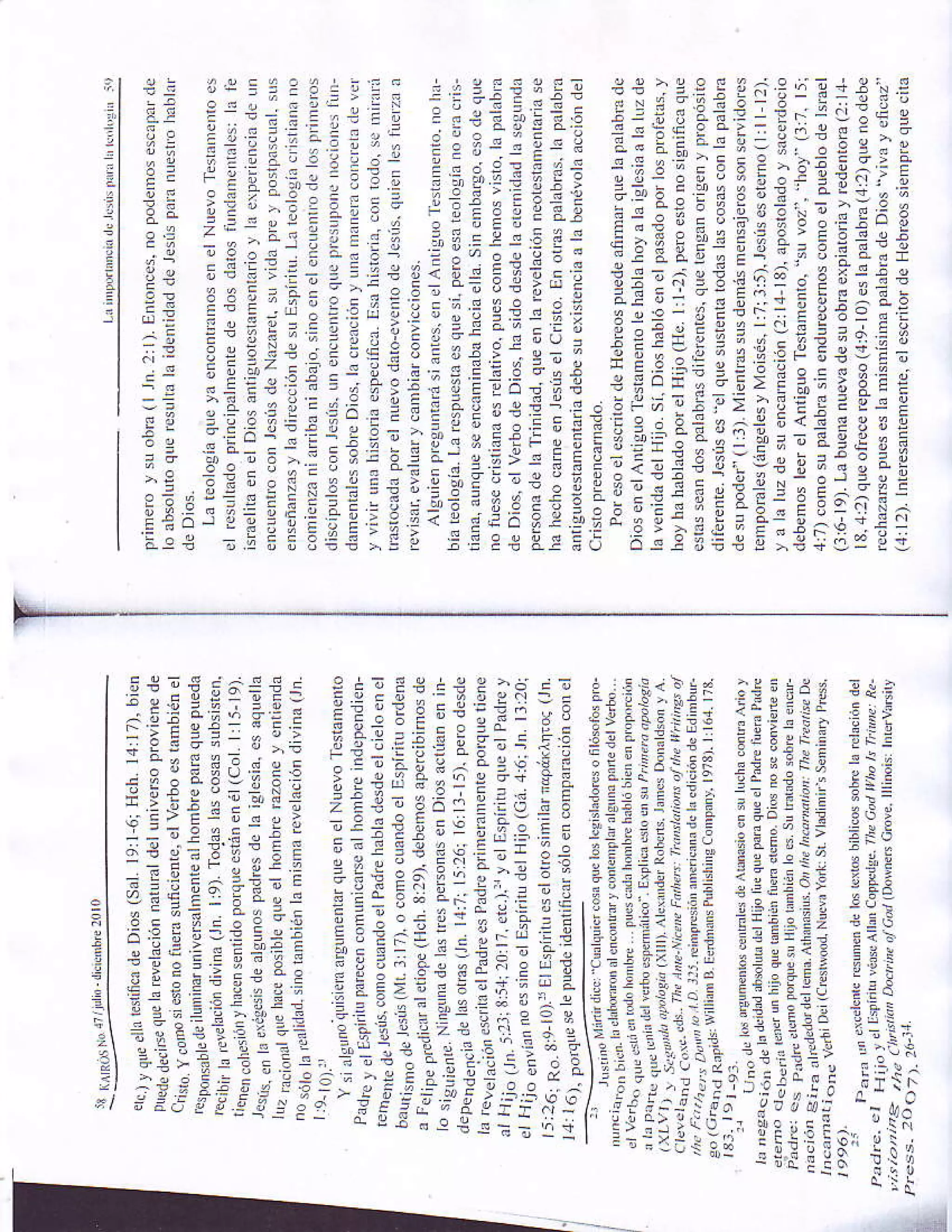 Gerardo A. Alfaro, La importancia de Jesús para la teología: “para que ...