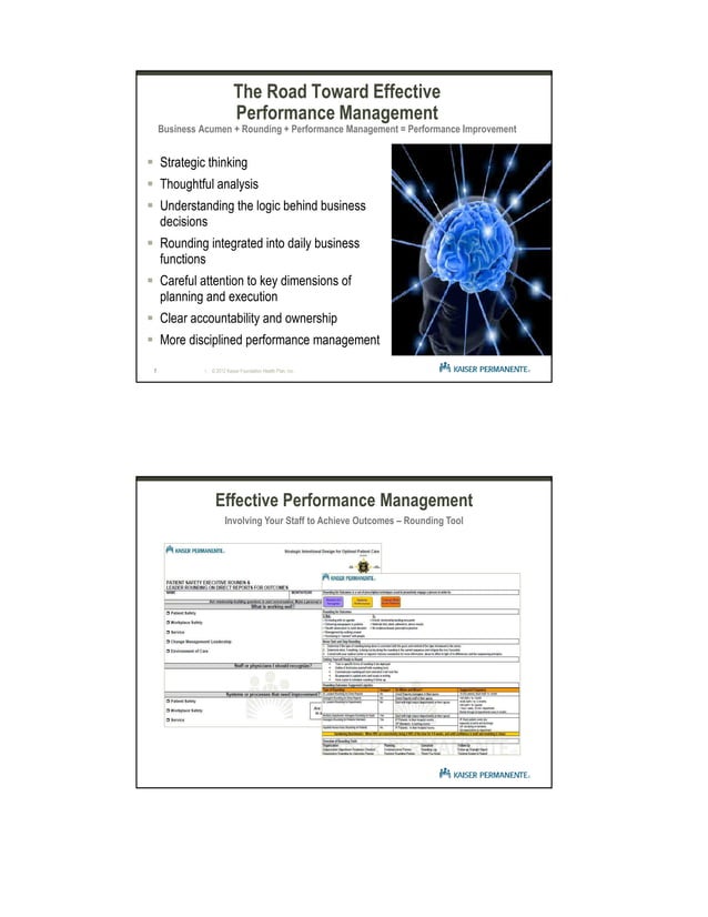 Kaiser Permanente: Culture of Performance Excellence | PPT