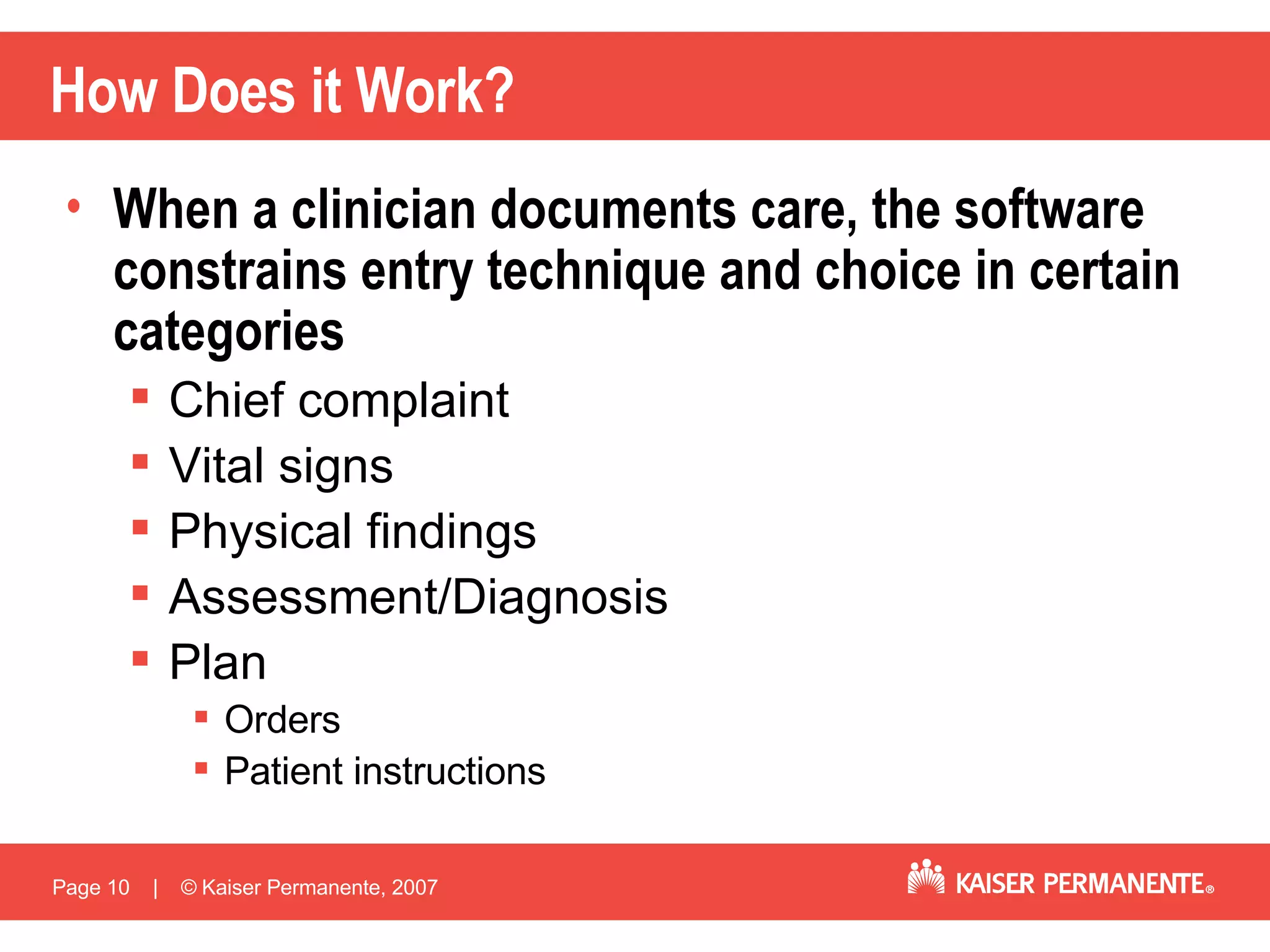 Kaiser Permanente HealthConnect - EHR and SNOMED | PPT