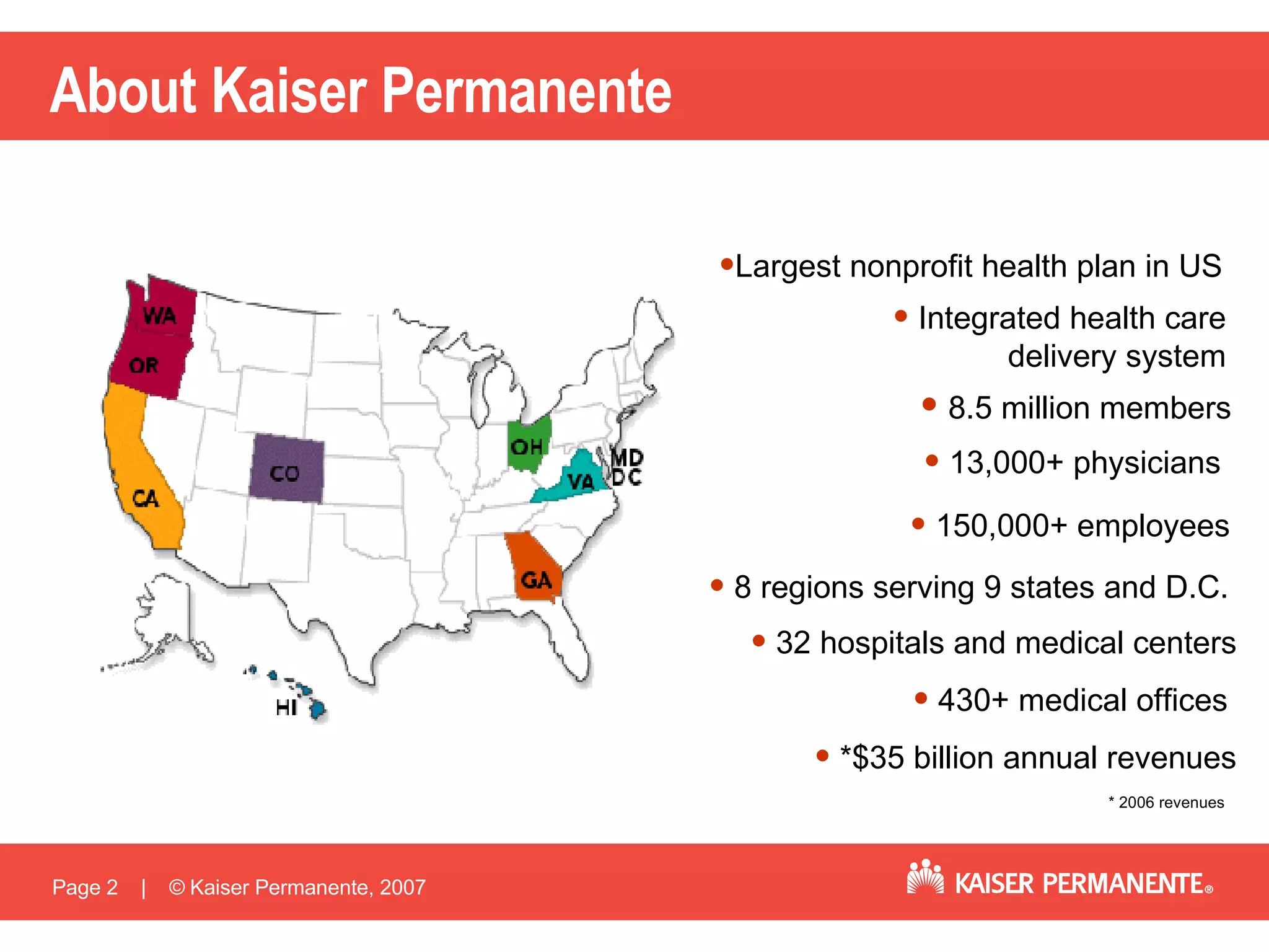 Kaiser Permanente HealthConnect - EHR and SNOMED | PPT
