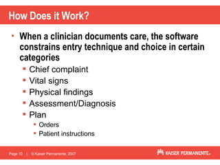 Kaiser Permanente HealthConnect - EHR and SNOMED | PPT