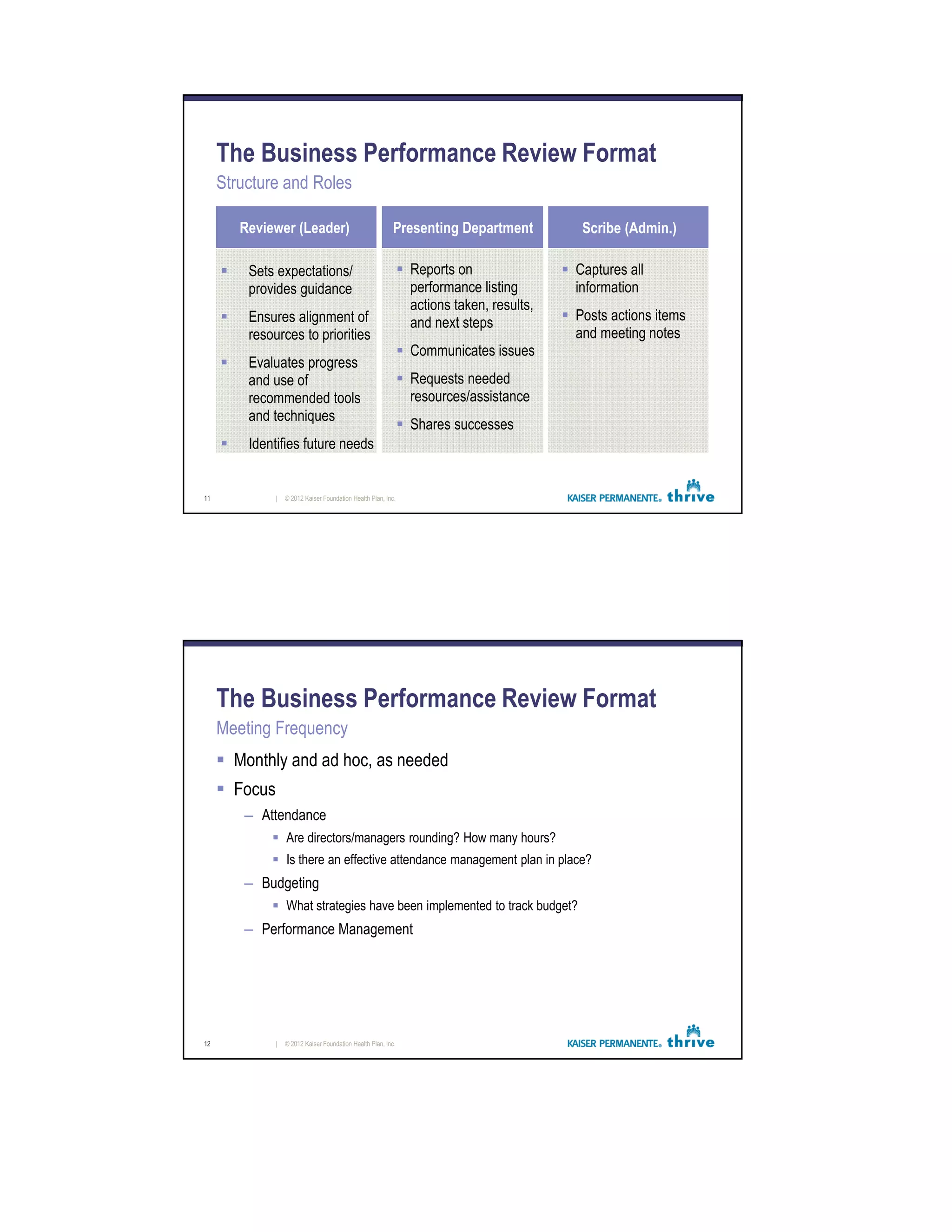 Kaiser Permanente: Performance Management | PDF