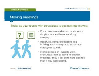 Healthy Meetings Guide | PPT