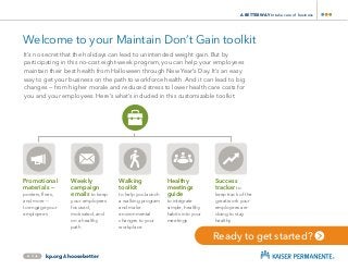Maintain Don't Gain Toolkit | PDF