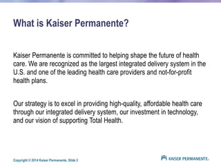 Kaiser Permanente Model