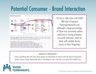 Kaiser Permanente - Strategy Proposal | PDF