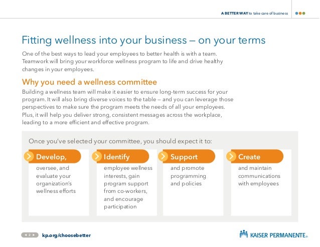 Wellness Committee Design