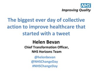 Helen Bevan presents to Kaiser Permanente’s Innovation Leadership ...