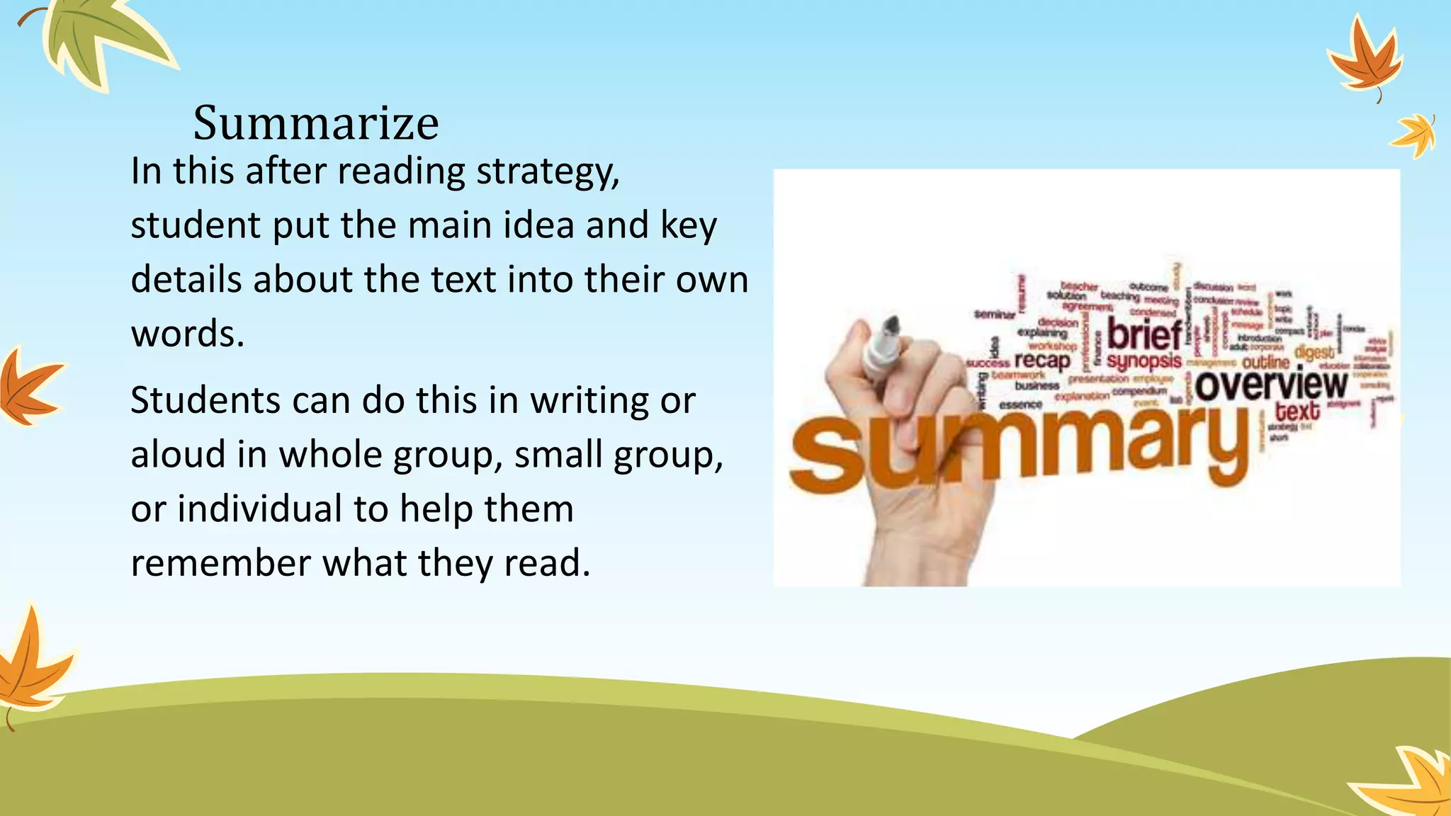 Kaitlin Kurutz Before, During, and After Reading Strategies | PPTX