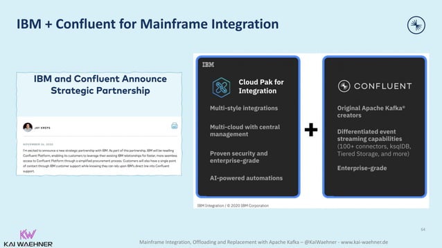 Mainframe Integration, Offloading and Replacement with Apache Kafka | Kai Waehner, Confluent | PPT