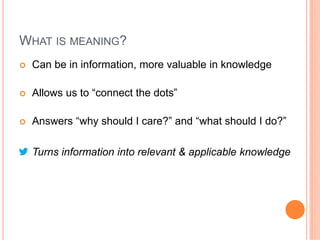 Kai Weber - Addicted to Meaning - tcuk 130925 - public | PPT