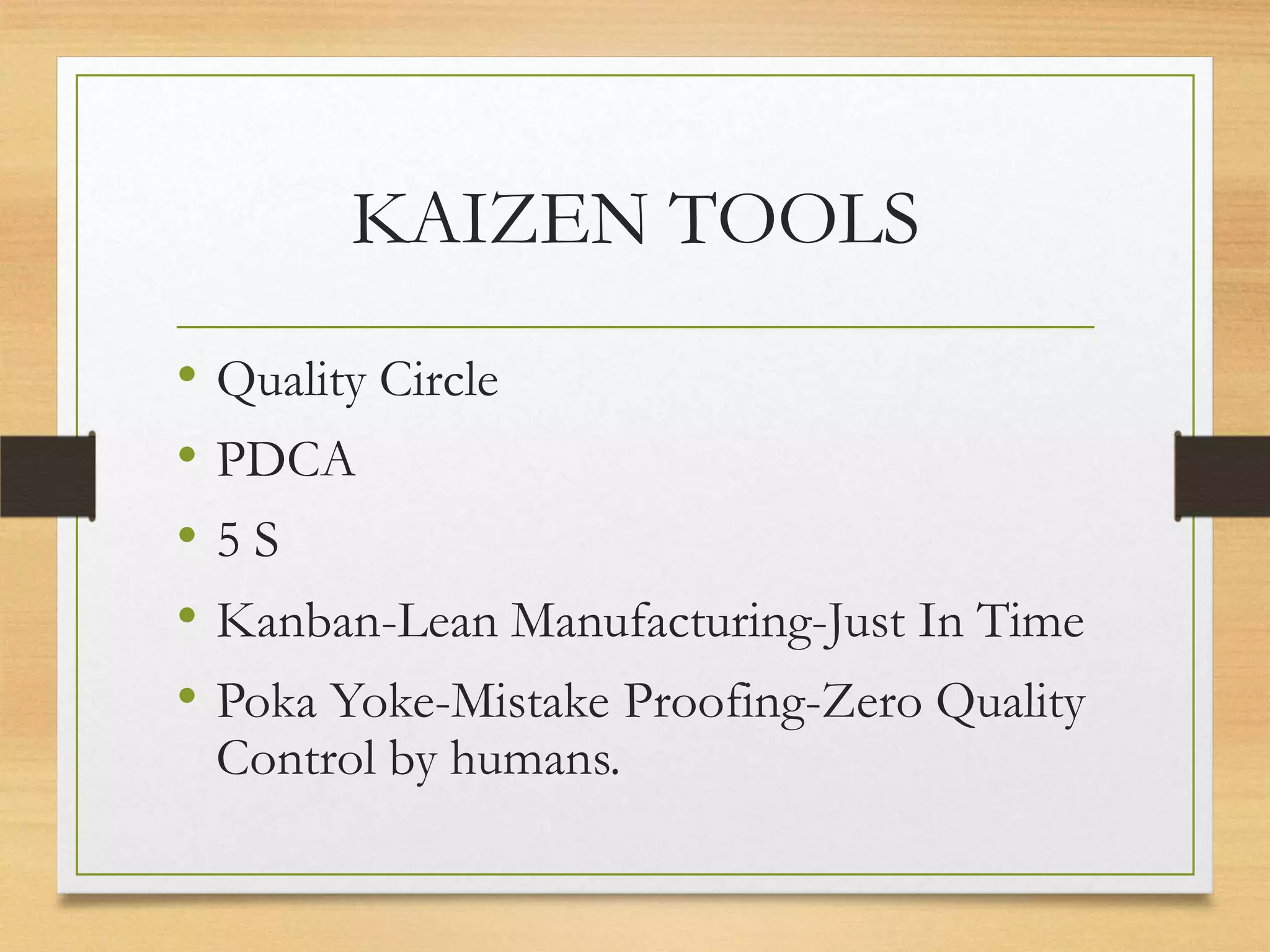 Kaizen | PPTX