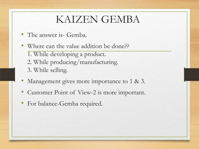 Kaizen | PPTX