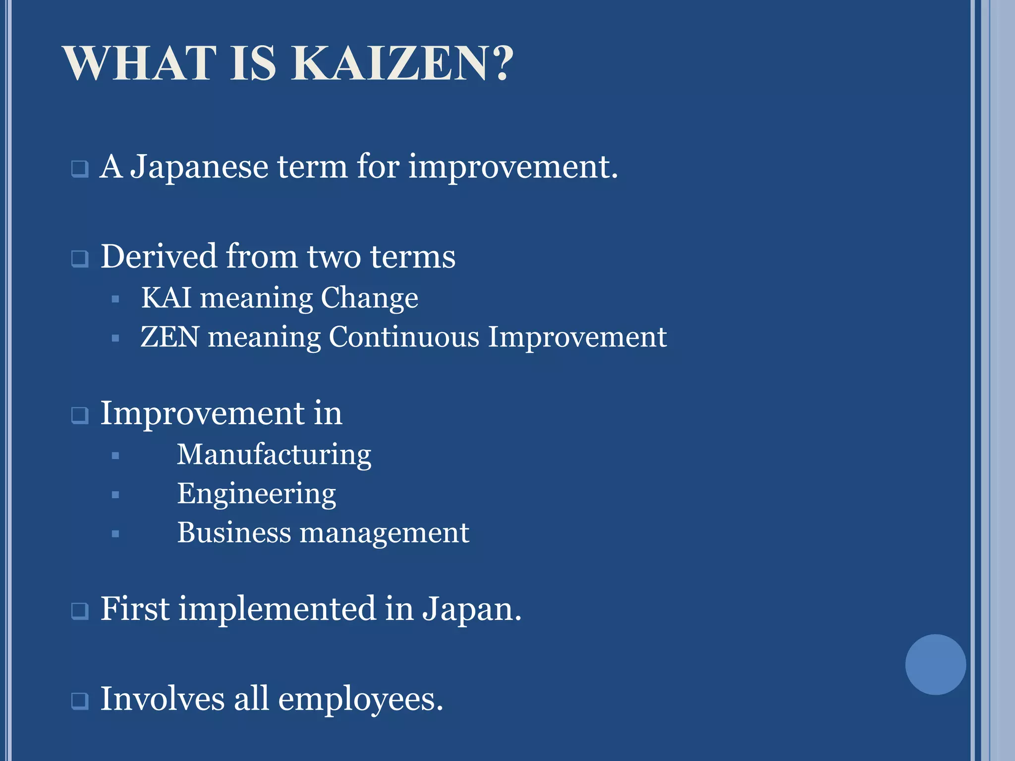 Kaizen | PPTX