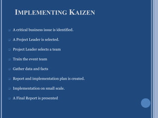 Kaizen | PPT