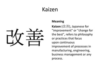 Kaizen | PPTX