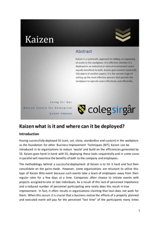 Kaizen | DOCX