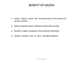 Kaizen (Continual Improvement) | PPTX