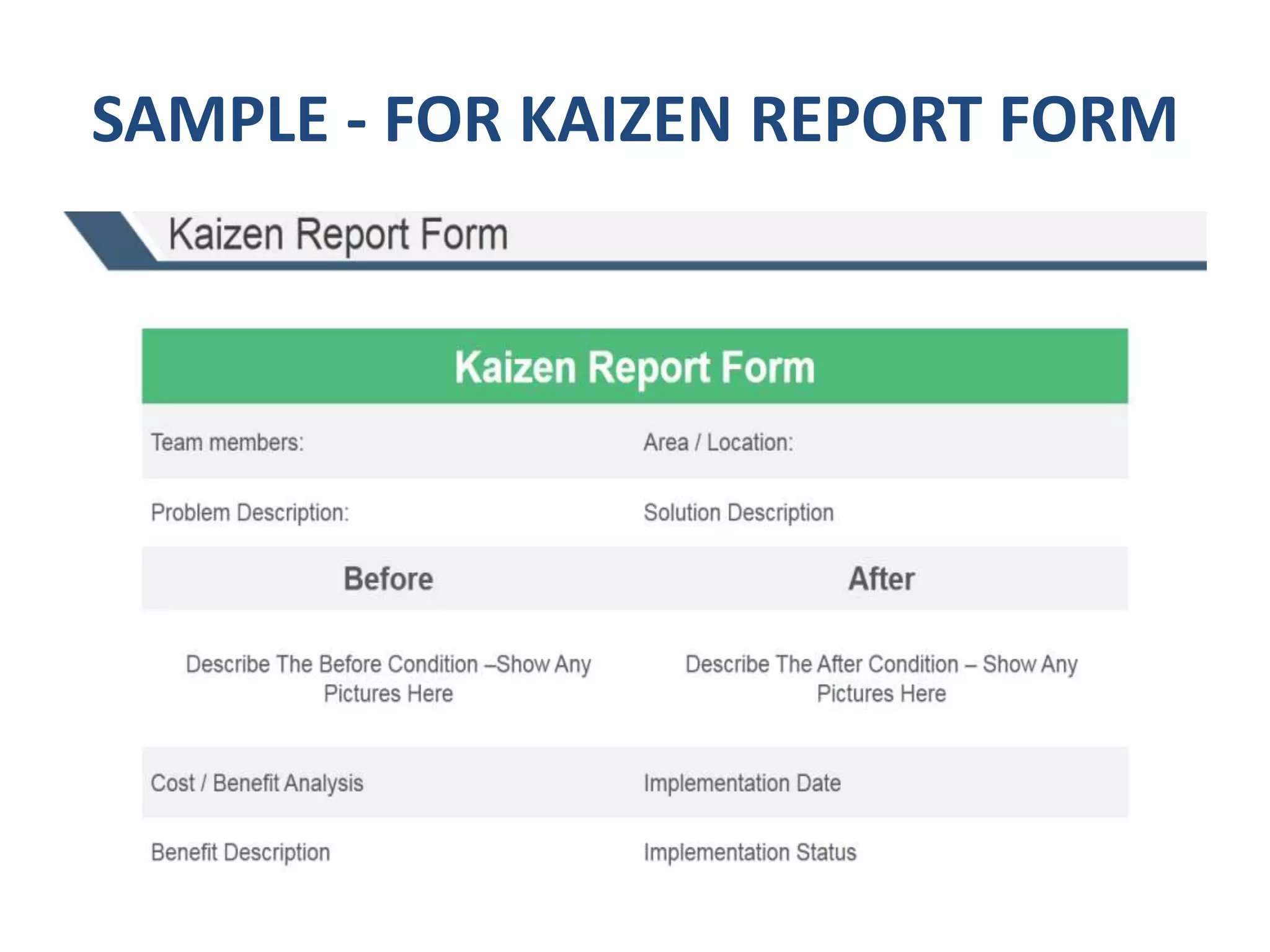 Kaizen -CONTINUOUS IMPROVEMENT CYCLE | PPTX