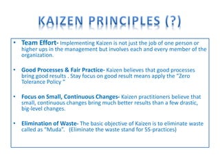 Kaizen -CONTINUOUS IMPROVEMENT CYCLE | PPTX