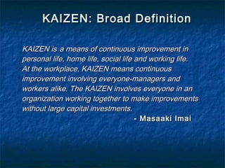 KAIZEN | PPT