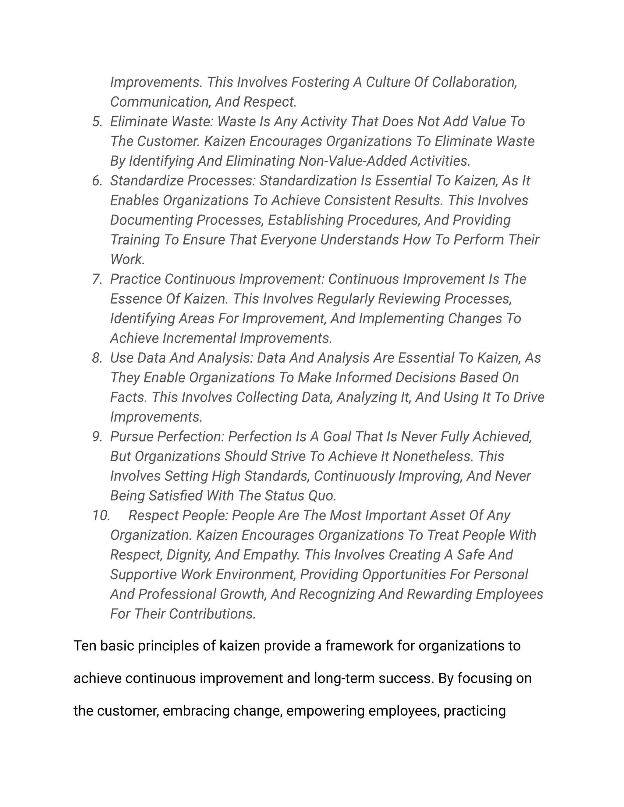Kaizen.pdf | Business Administration | Business