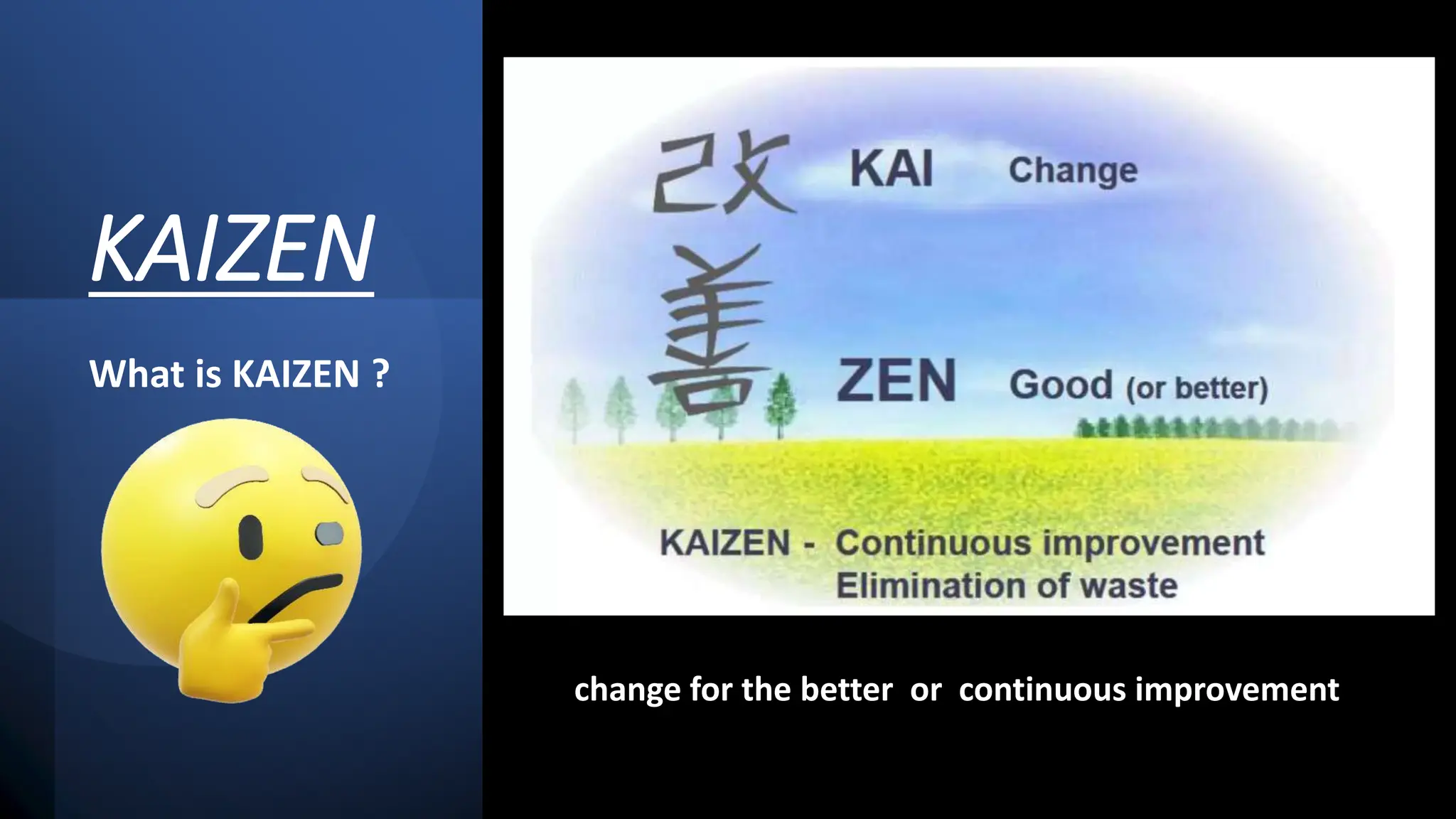 KAIZEN- change for the better or continuous improvement | PPTX