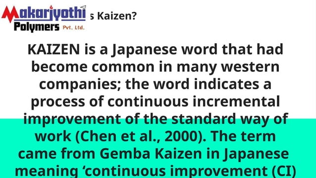 Kaizen good for improvement ..continual | PPT