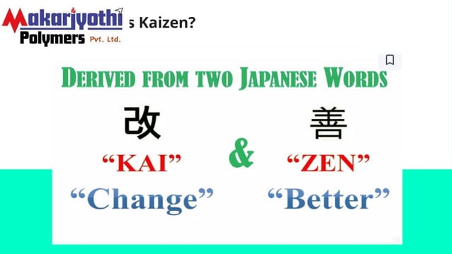 Kaizen good for improvement ..continual | PPT