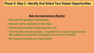 Kaizen is a continuous improvement process | PPTX