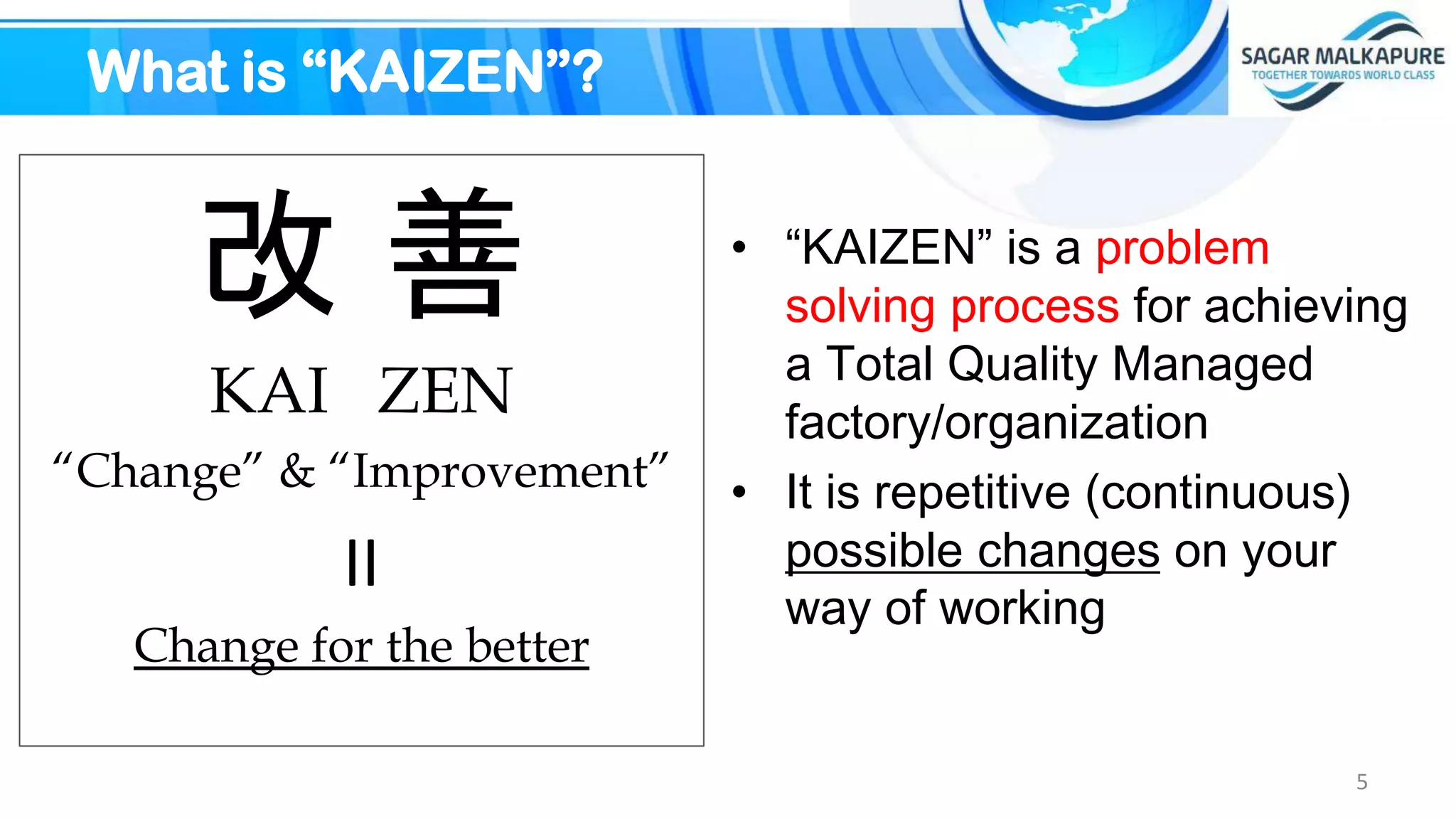 Kaizen - A continuous improvement | PDF