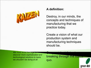 Kaizen: The Art of Continuous Improvement" | PPT