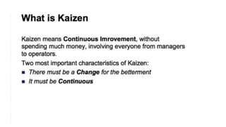 Kaizen introduction | PPTX