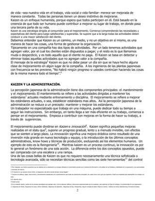 EL METODO KAIZEN PARA LA INNOVACION METODOLOGIA | PDF
