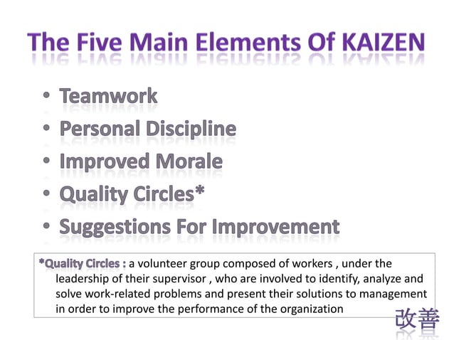 Kaizen 101 Continuous improvement | PPTX | Business | Business and Finance
