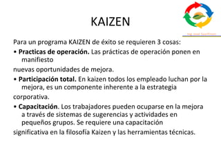 Kaizen 6 los cuatro aspectos fundamentales del kaizen | PPT