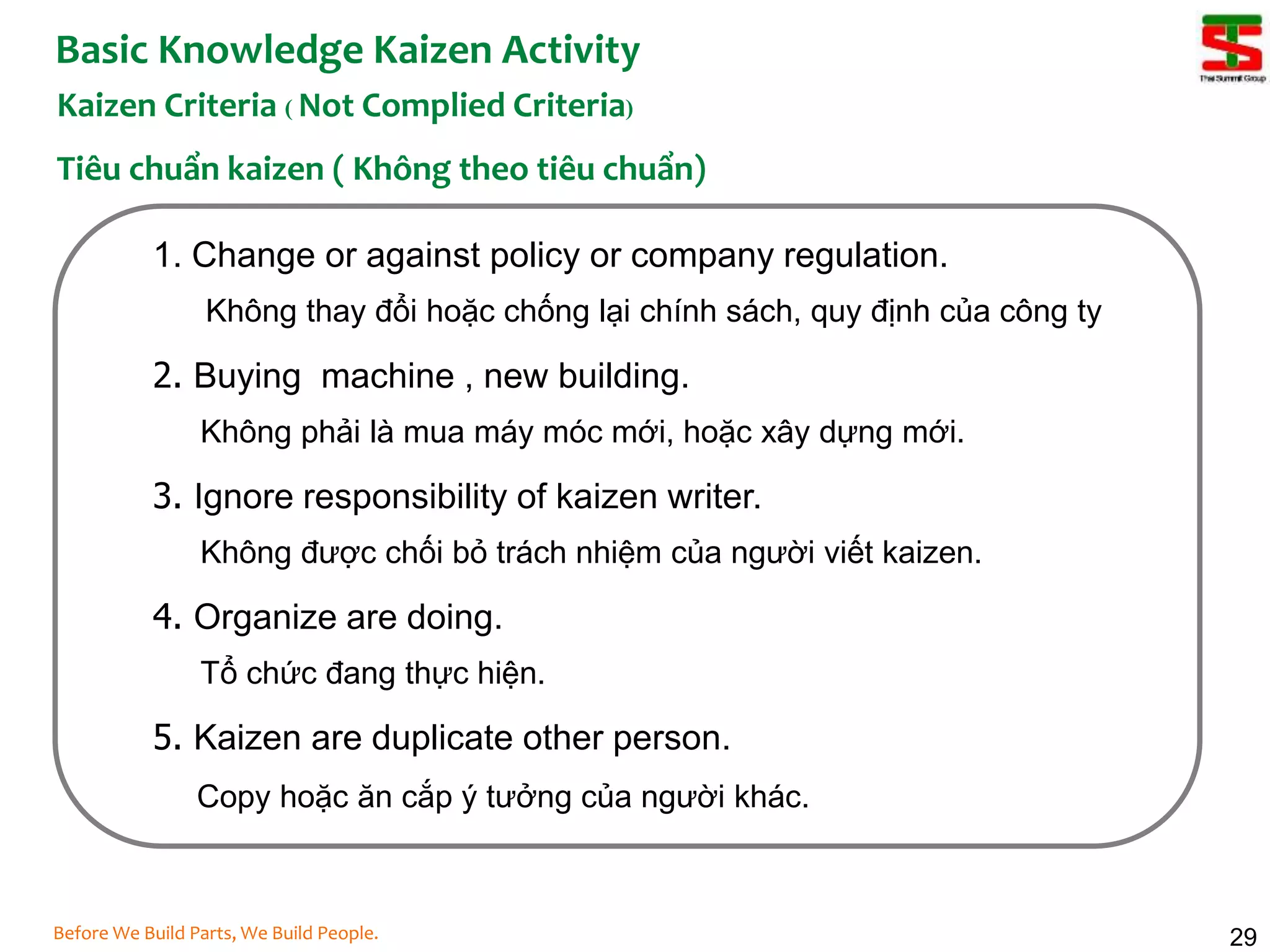 Kaizen activity | PPTX