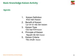 Kaizen activity | PPTX
