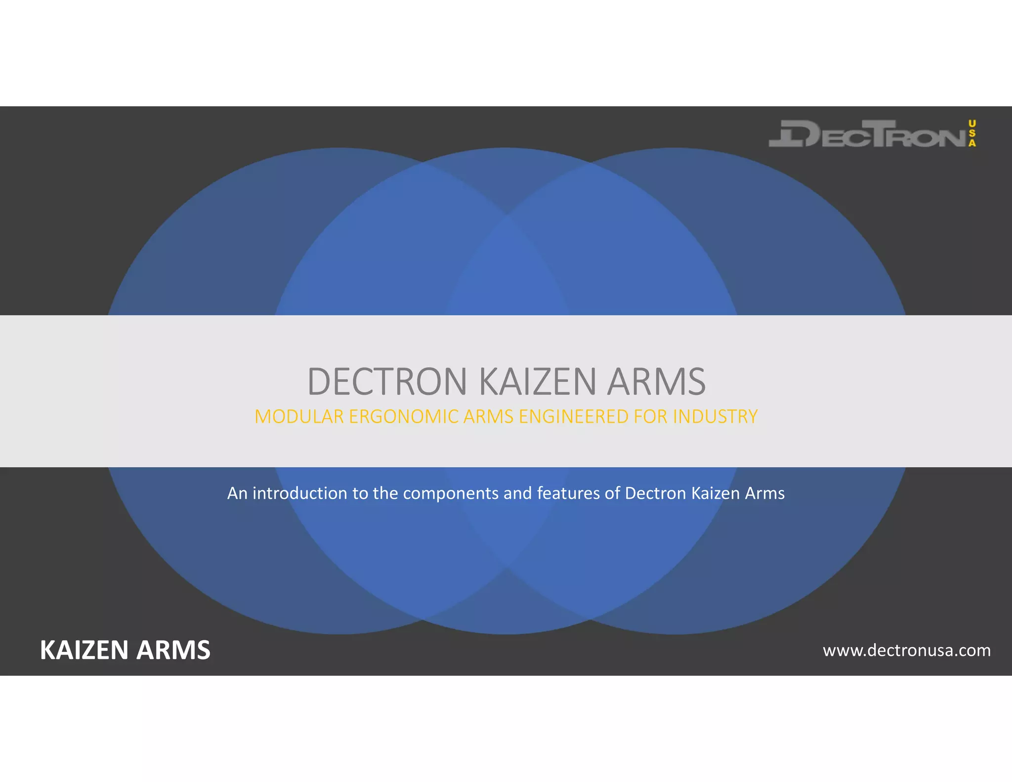 Introduction to Dectron Modular Ergonomic Kaizen Arms | PDF