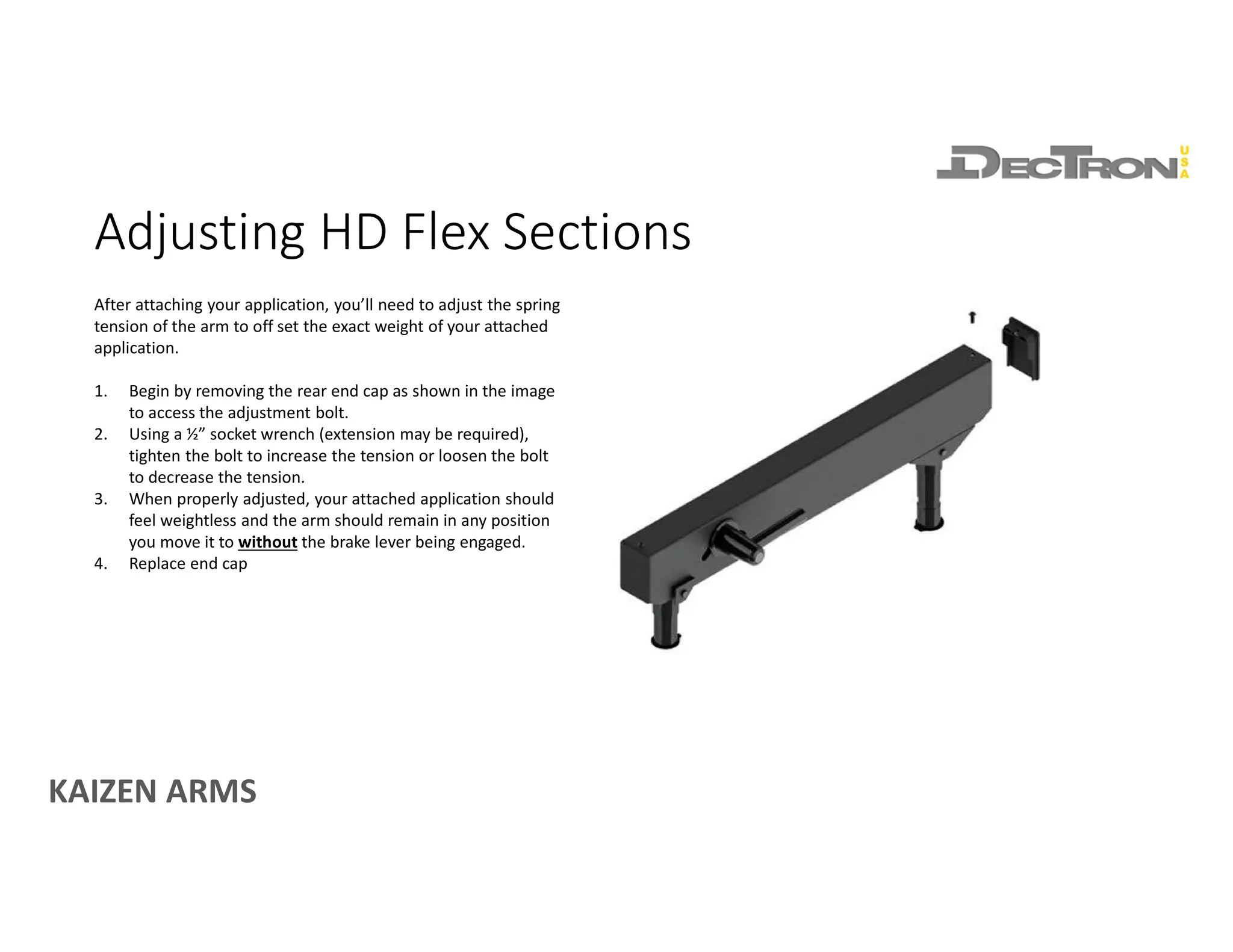 Introduction to Dectron Modular Ergonomic Kaizen Arms | PDF