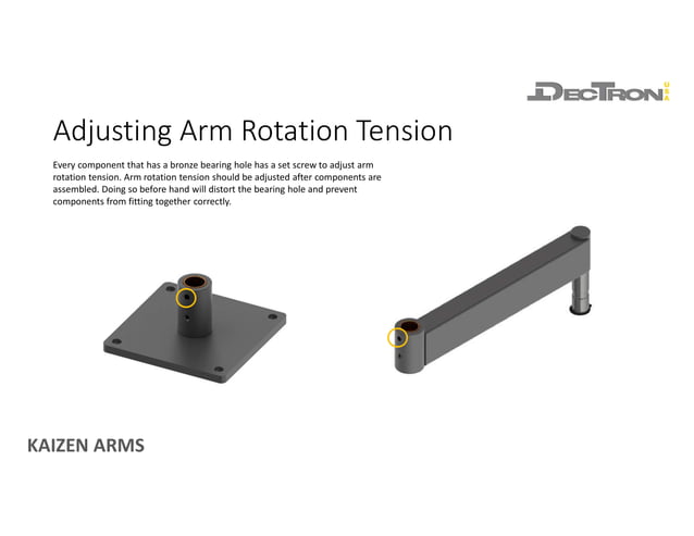 Introduction to Dectron Modular Ergonomic Kaizen Arms | PPT